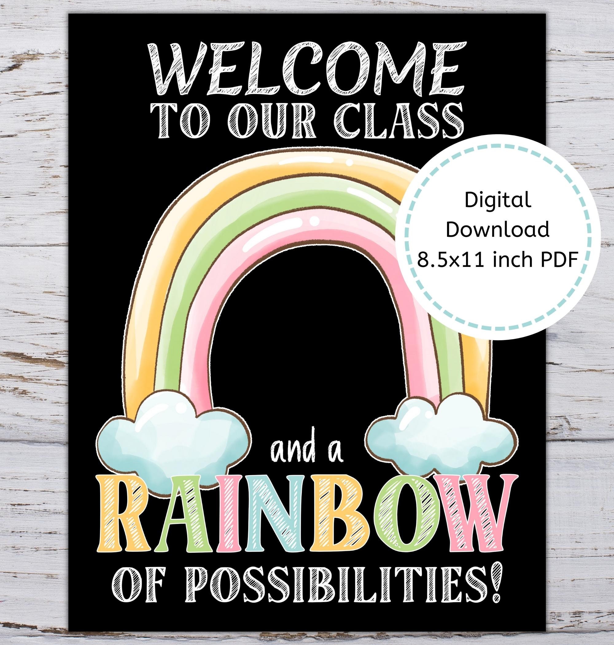 Classroom Sign, Classroom Printable Decor, Classroom Welcome Sign ...