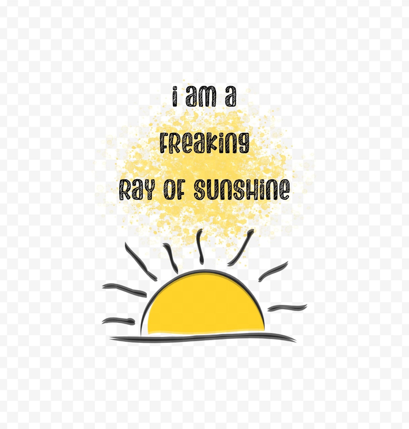 Ray of Sunshine PNG, Snarky Ray of Sunshine Wall Art, Sunshine Wall ...