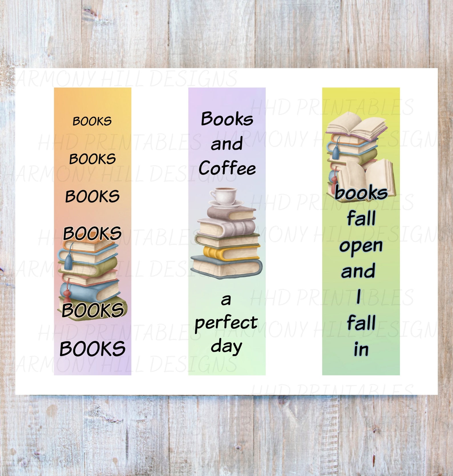 Ready to Print Bookmarks Printable Bookmark Digital Download - Etsy
