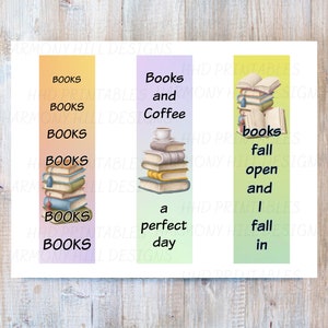 Ready to Print Bookmarks, Printable Bookmark, Digital Download ...