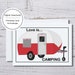 Camping Card, 5x7 Printable Card, Love is Camping, Camping Valentine ...