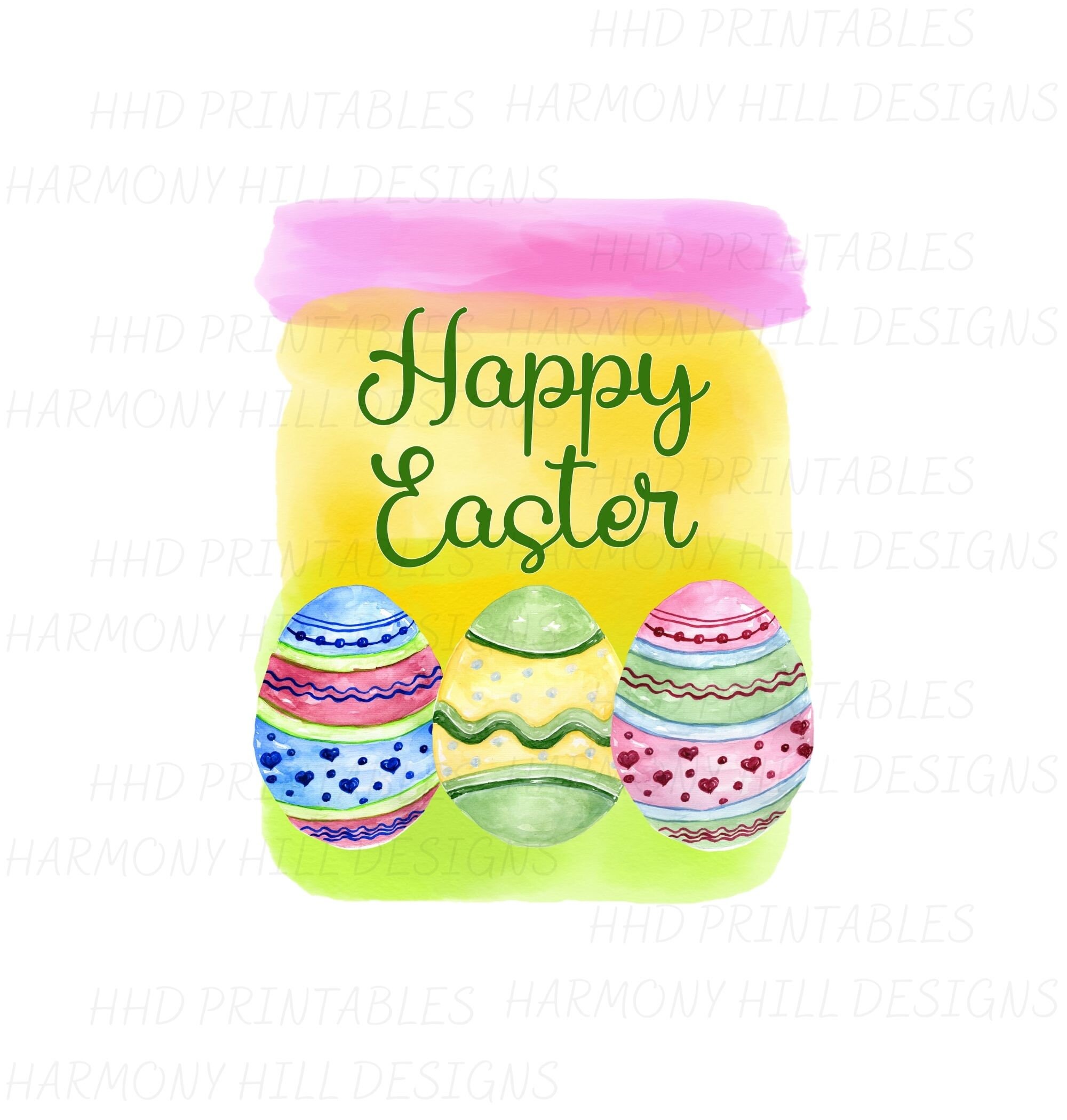 Easter Printable, Easter Wall Art, Easter Eggs Wall Decor, Easter Eggs Print, Easter Eggs Design ...