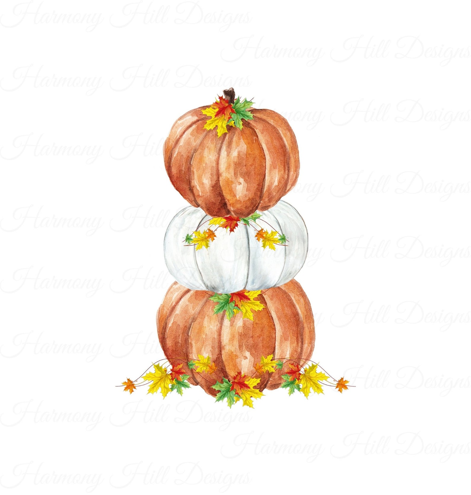 Fall Printable, Fall Decor, Fall Printable Download, Pumpkin Stack ...