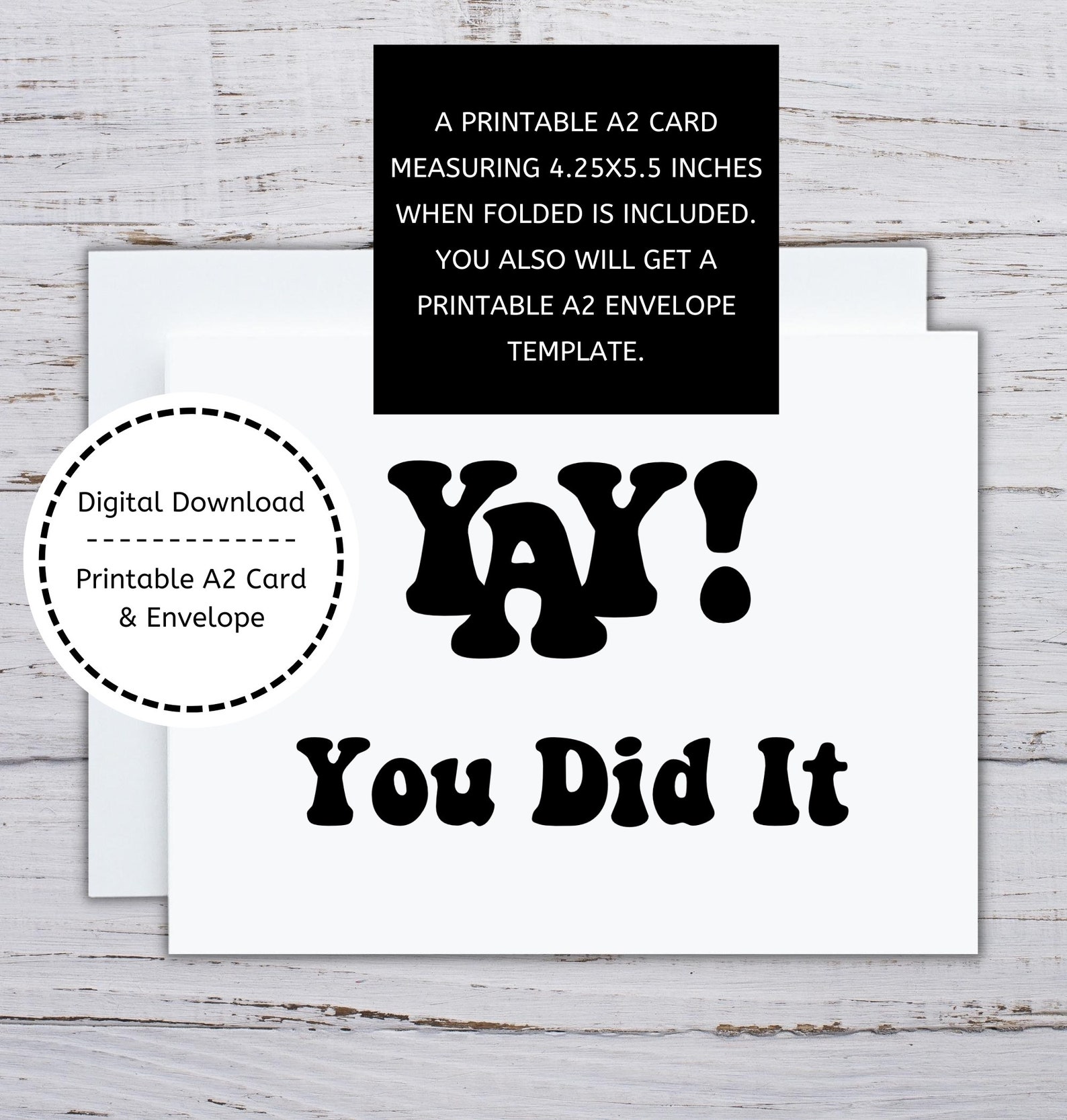 Yay You Did It, Printable Postcards, Yay Greeting Card, Congratulations ...