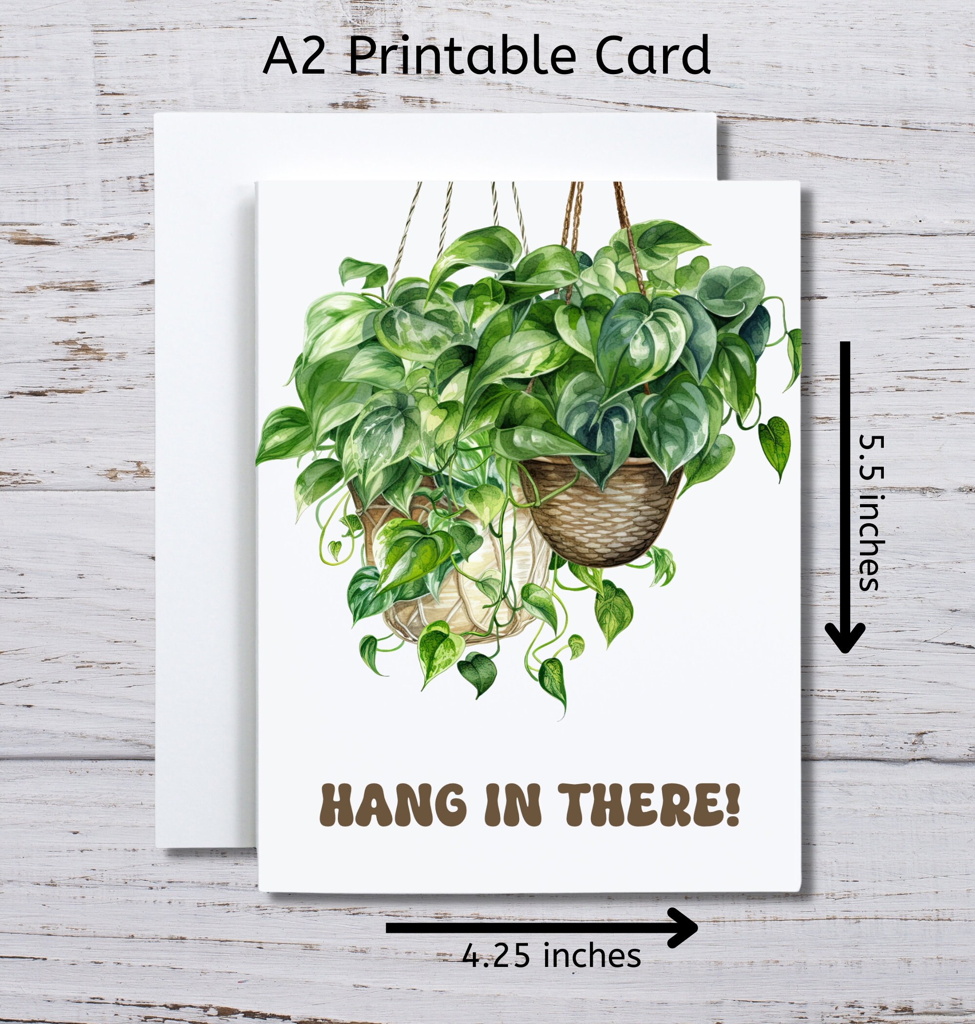 Hang in There Card, Printable Encouragement Card, Sobriety Card ...