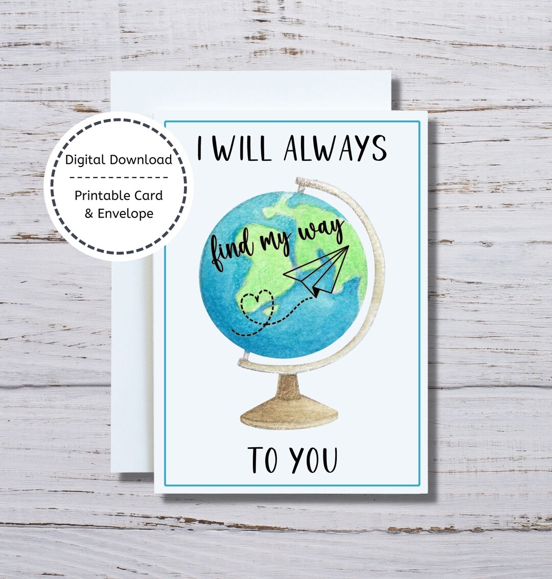 Military Spouse Card, Printable Card, Long Distance Relationship Card ...