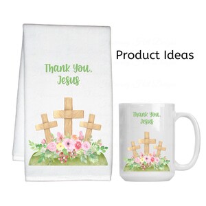 Thank You Jesus, Easter Decor, Christian Easter Wall Art, Easter ...