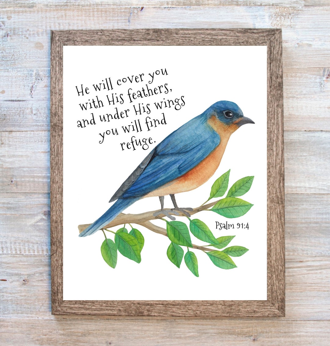 Bluebird Art, Bluebird Printable, Wall Art, Bluebird Decor, Scripture ...