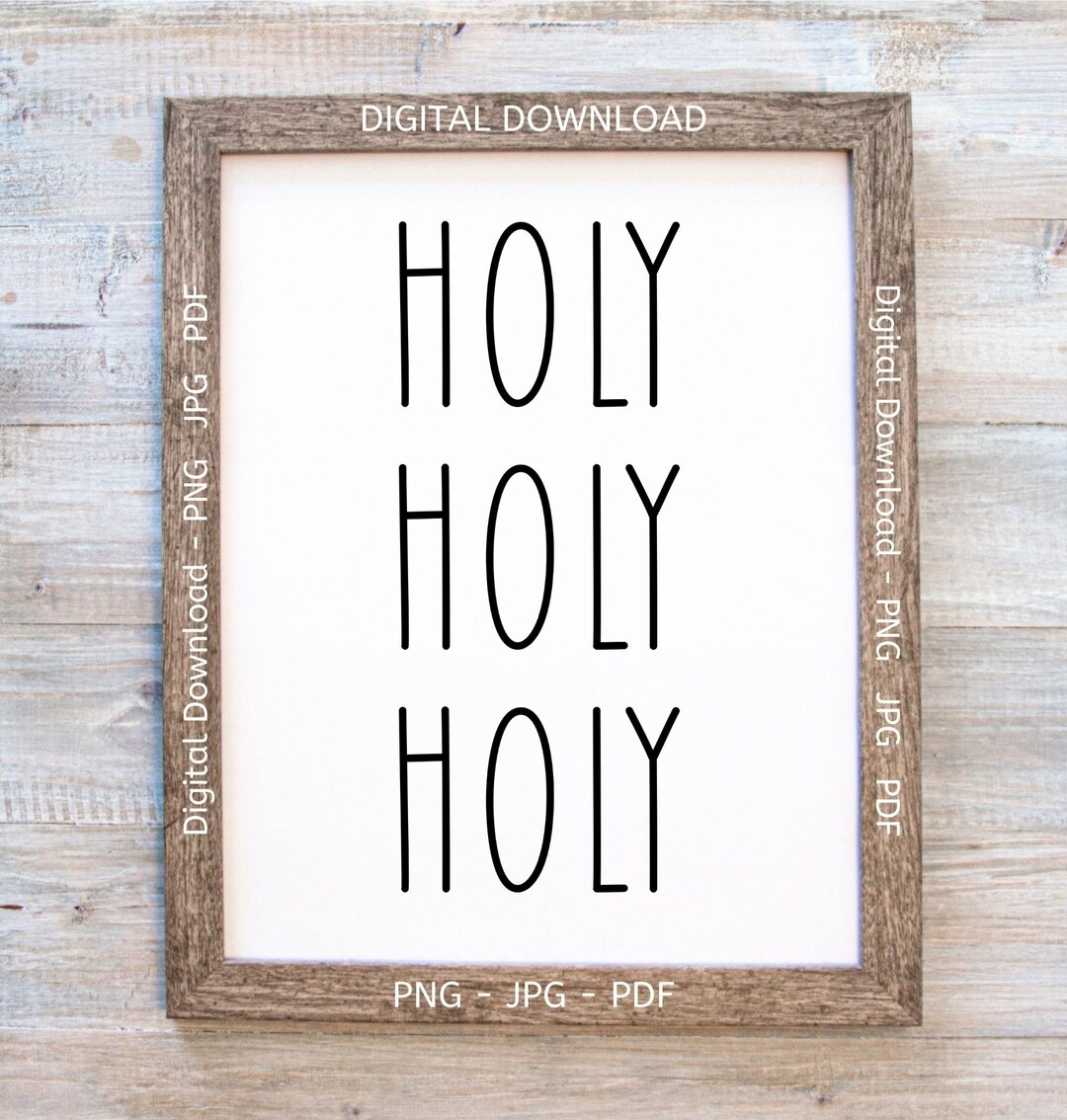 Holy Printable, Christian Wall Decor, Holy Holy Holy Print, Holy ...