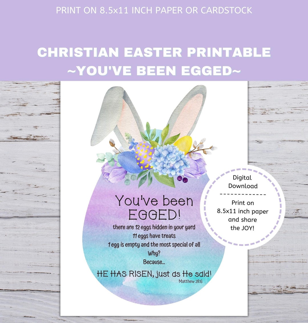 You've Been Egged, Christian You've Been Egged, Matthew 28:6, Egged ...