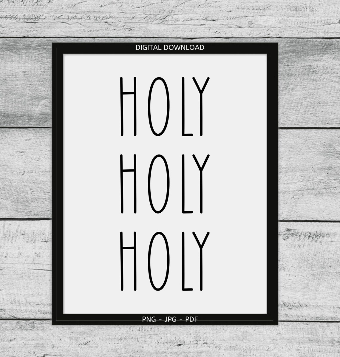 Holy Printable, Christian Wall Decor, Holy Holy Holy Print, Holy ...