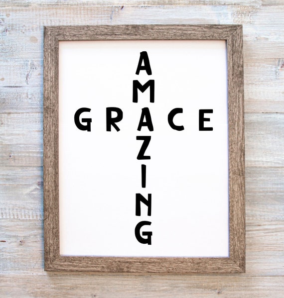 Amazing Grace Wall Art Amazing Grace Print Amazing Grace | Etsy