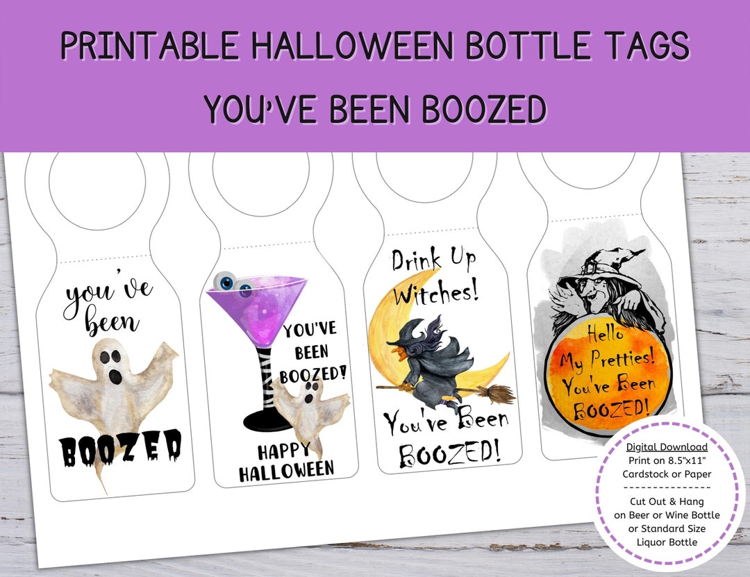 You've Been Boozed You've Been Boozed Tags Printable - Etsy