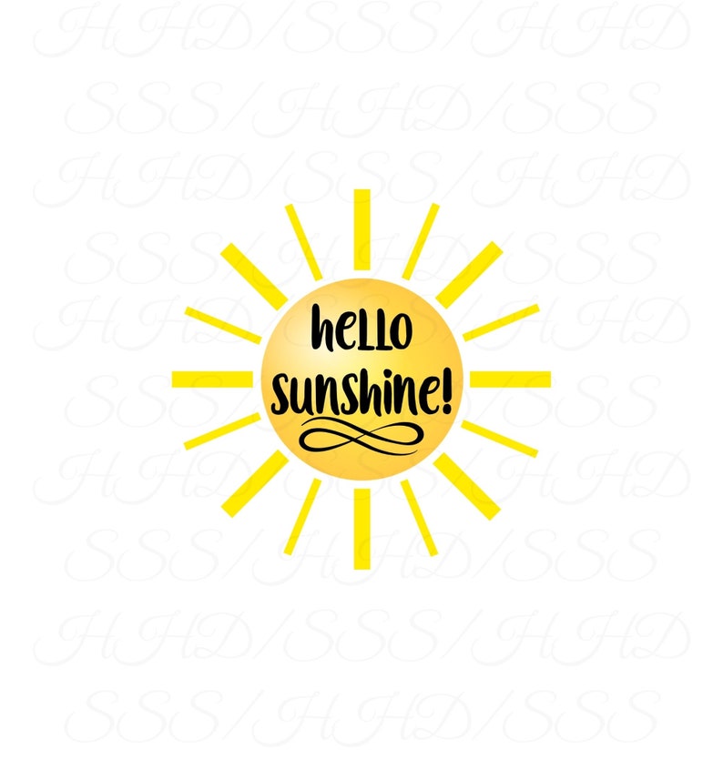 Sun Wall Art, Sun Print, Sun Printable, Hello Sunshine, Hello Sunshine ...