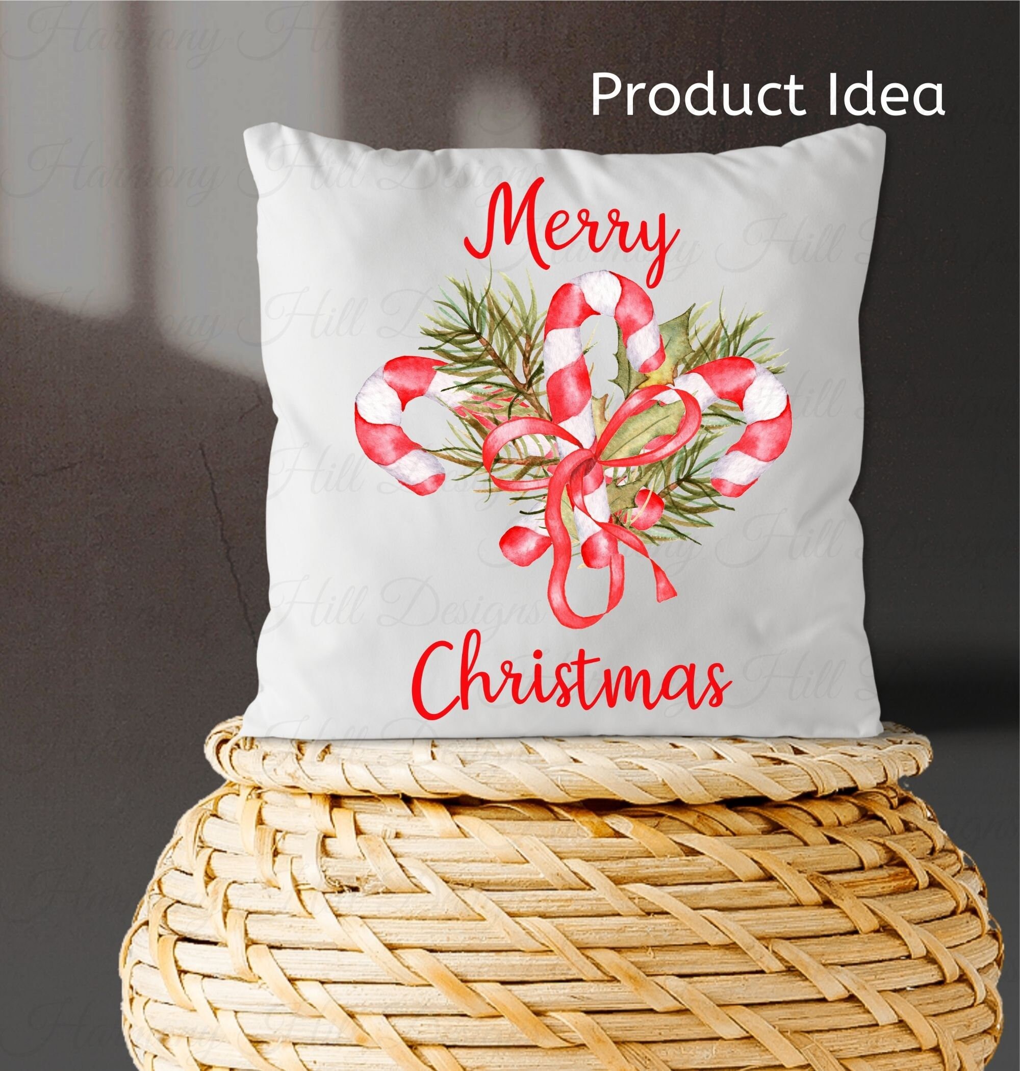 Candy Canes Design, Merry Christmas Print, Candy Canes Printable, Candy ...