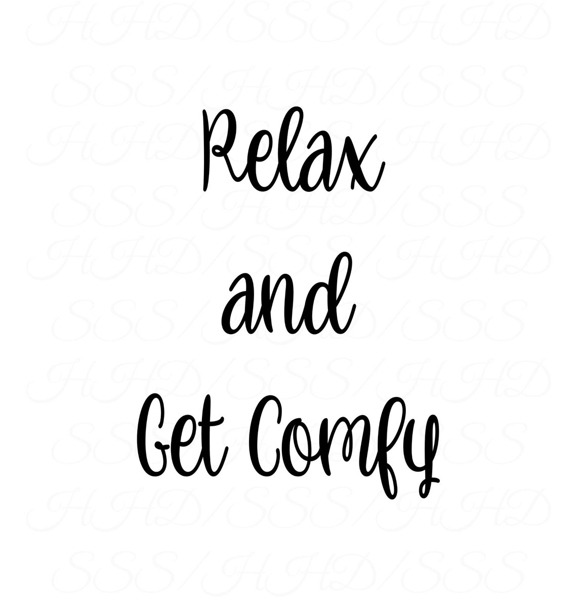 Relax Printable Get Comfy Print PNG JPG Guest Room Wall - Etsy
