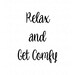 Relax Printable Get Comfy Print PNG JPG Guest Room Wall - Etsy