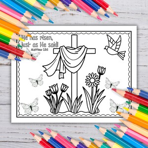 Printable Easter Placemat, Christian Placemat, Christian Easter ...