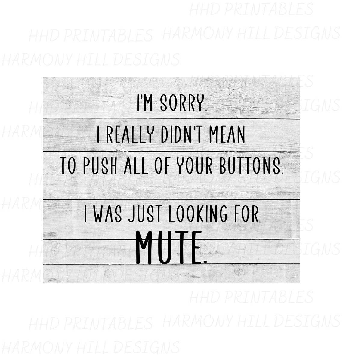 Mute Button Wall Art, Mute Button Printable, Mute Button Print, PNG ...