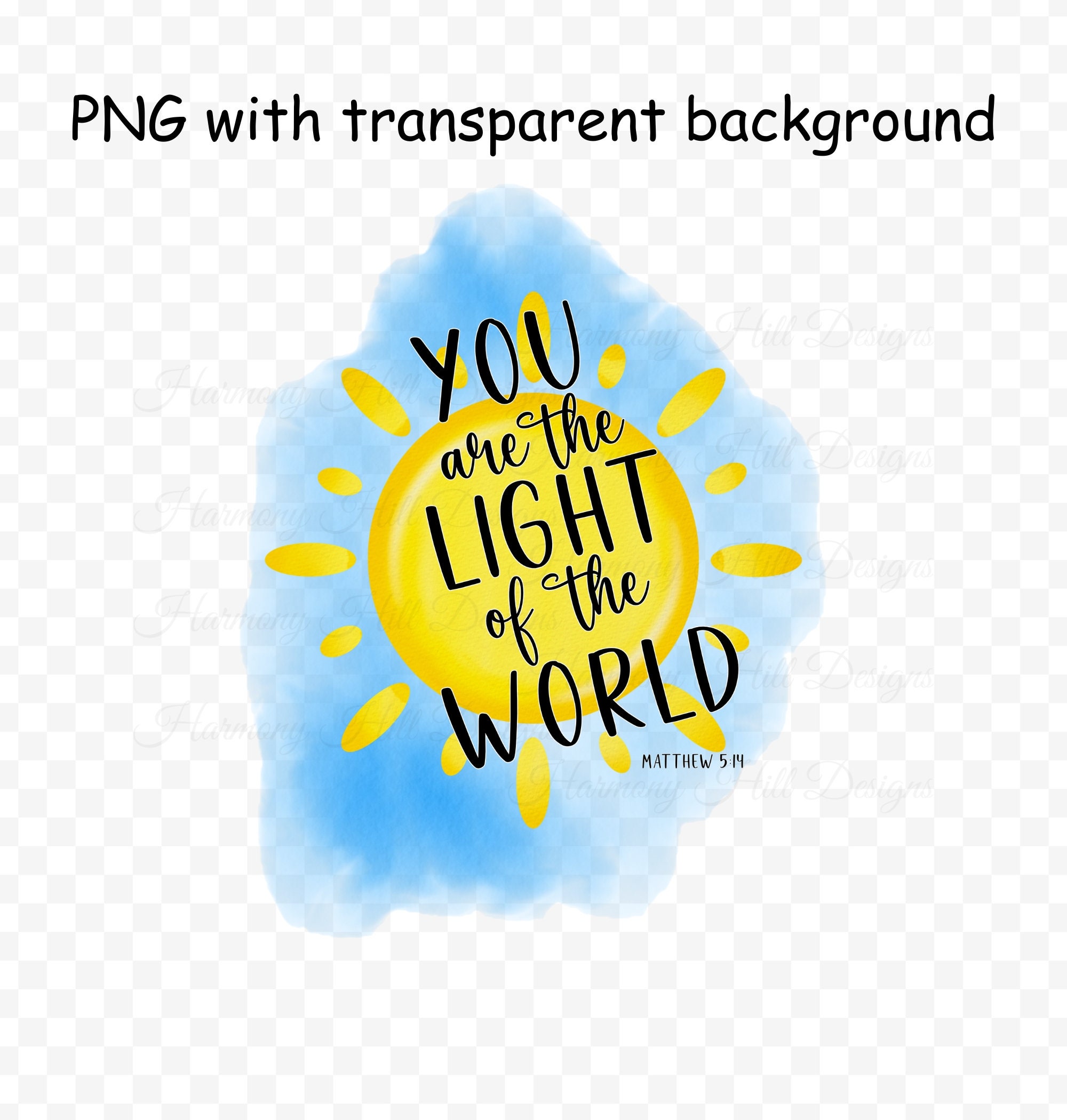 You Are the Light of the World, Christian Wall Art, Matthew 5:14 Print ...