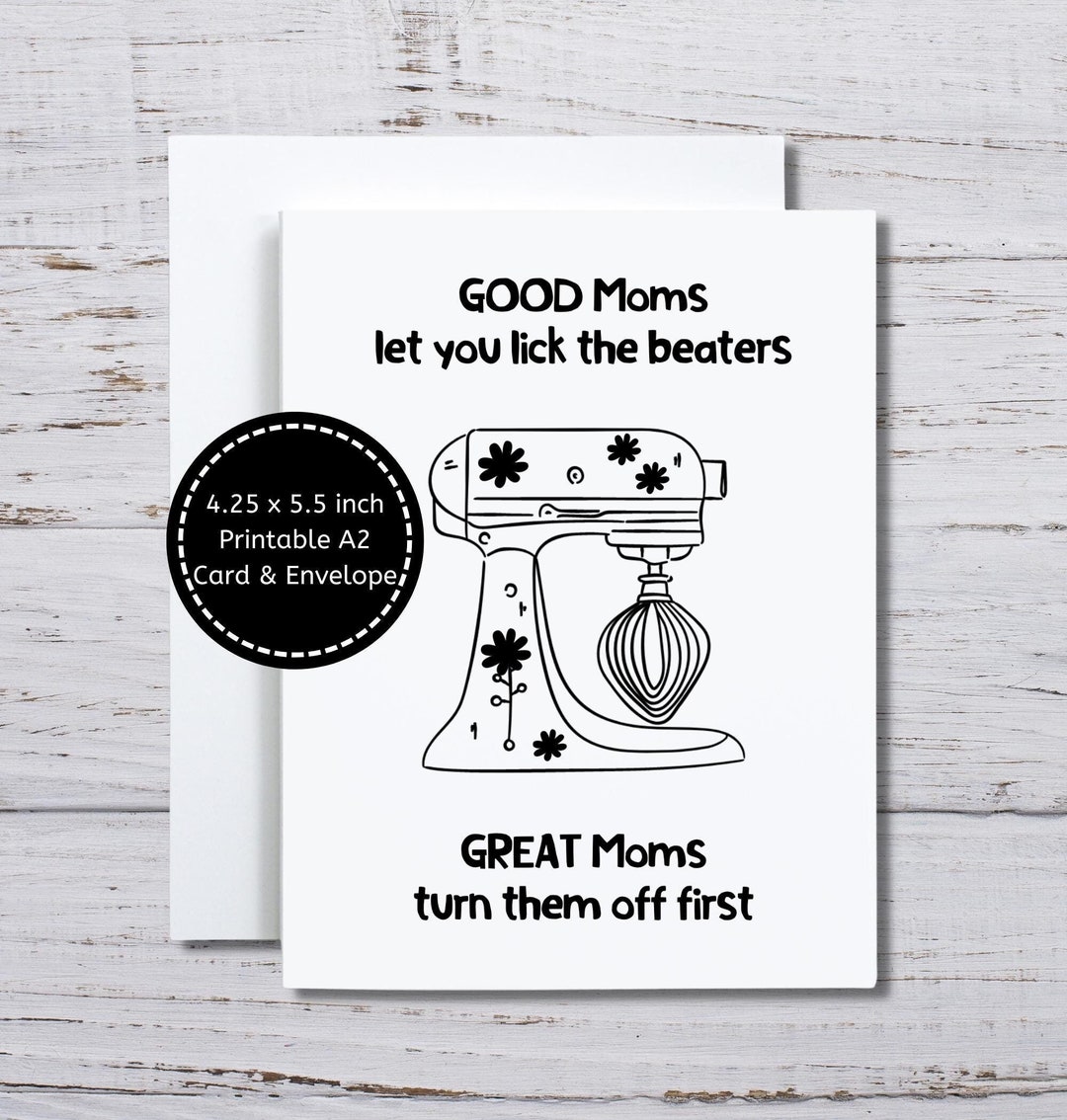 Funny Card for Mom, Birthday Card for Mom, Funny Mother's Day Card, for ...