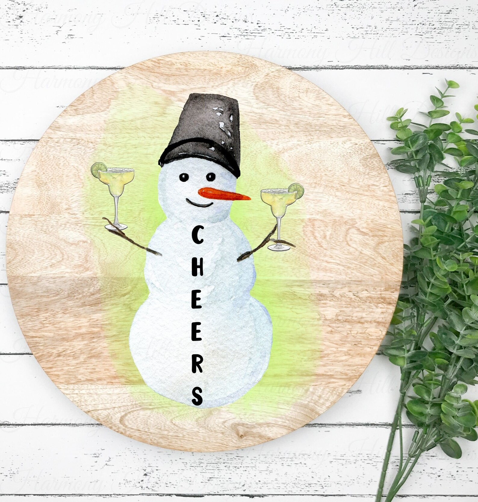 Cheers Margarita Printable, Cheers Snowman Design, Snowman Sublimation ...