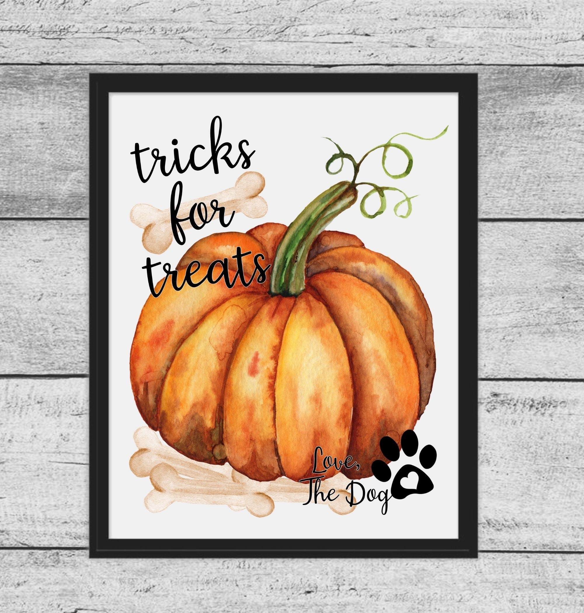 Fall Dog Sublimation Design, Fall Dog Wall Art, Dog Lover Print, Fall ...