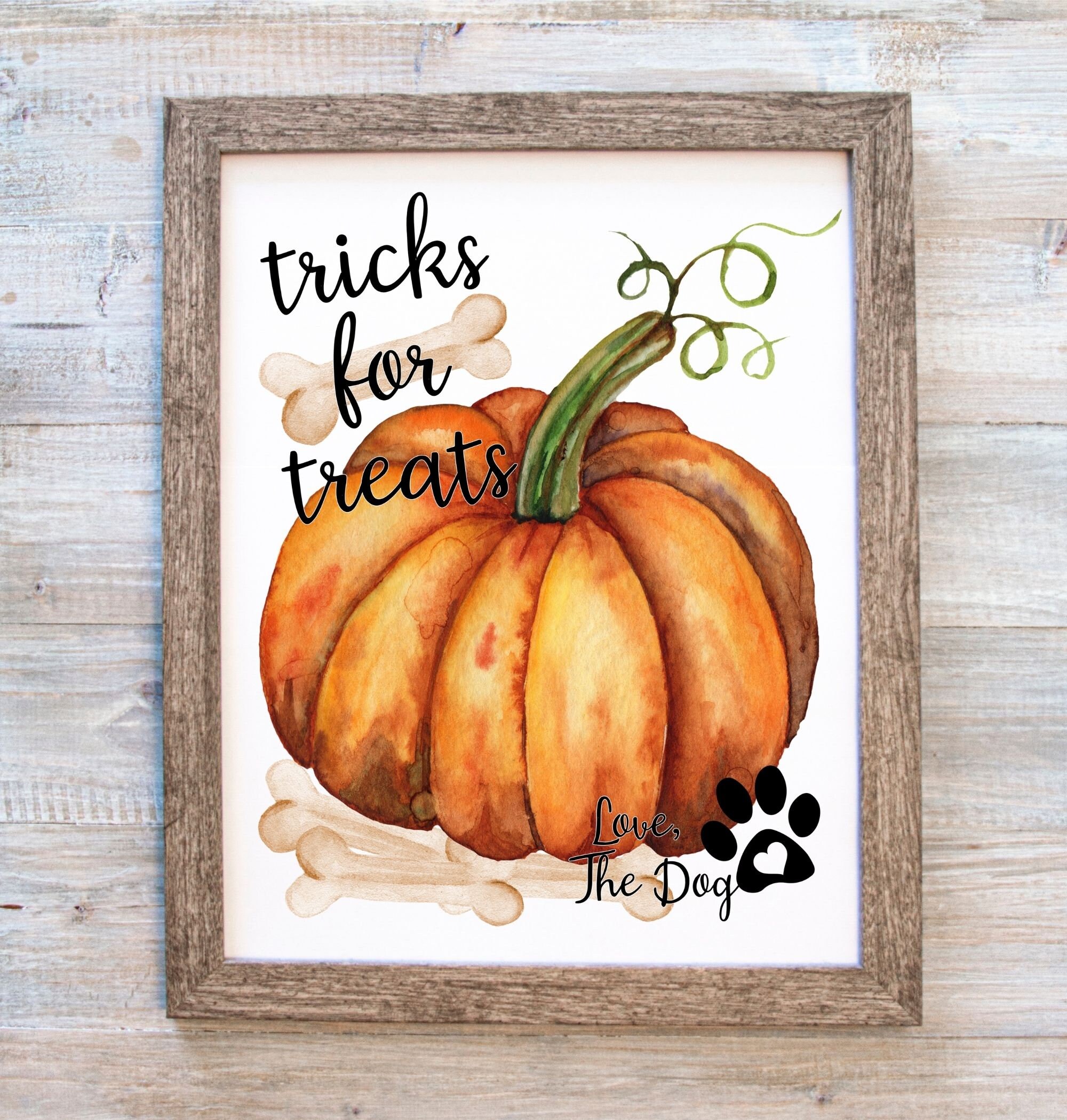 Fall Dog Sublimation Design, Fall Dog Wall Art, Dog Lover Print, Fall ...