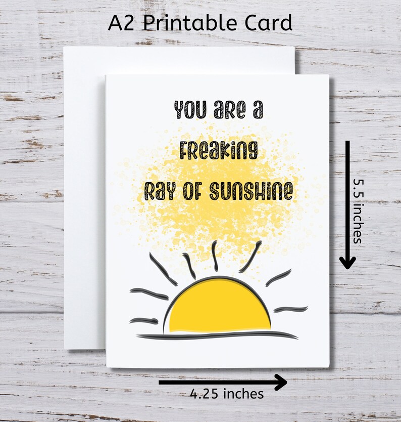 Snarky Card, Funny Printable Card, Funny Card for Friend, You Are a ...