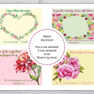Printable Blessing Cards, Blessing Cards, Blessing Cards for Mom ...