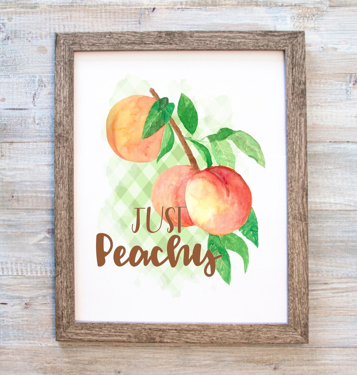 Just Peachy Printable Just Peachy Print PNG JPG - Etsy