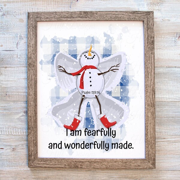 Snowman Print - Etsy