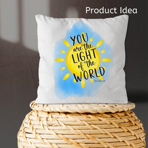 You Are the Light of the World, Christian Wall Art, Matthew 5:14 Print ...