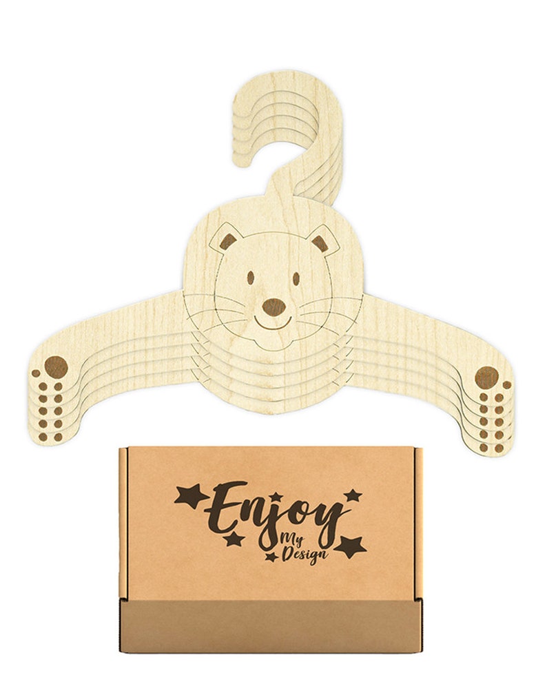 Wooden Baby Animal Hanger, Wooden Kids Hangers Baby Shower Gift Bunny ...