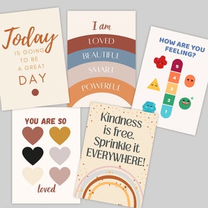 Set of 20 - Boho Educational Posters Set for Playroom - Classroom ...