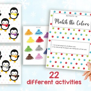 Winter Busy Book Printable Preschool Learning Binder Homeschool ...