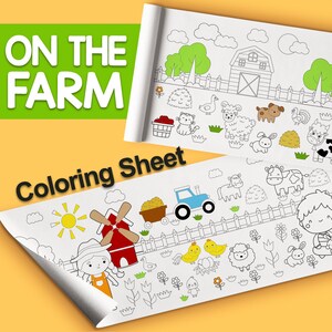 GIANT Coloring Poster for Kids or Table Cover | Kids Coloring ...