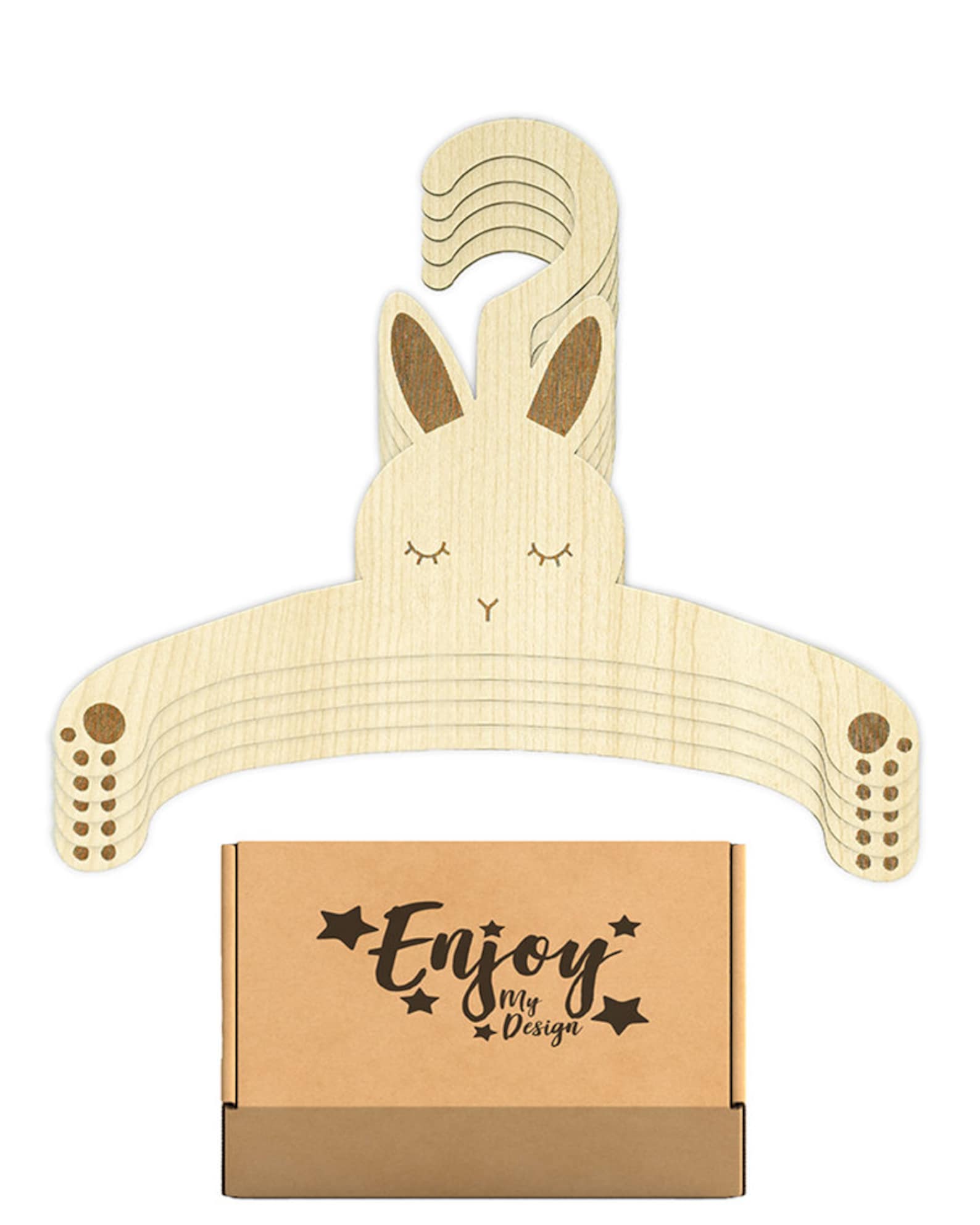 Wooden Baby Animal Hanger, Wooden Kids Hangers Baby Shower Gift Bunny ...