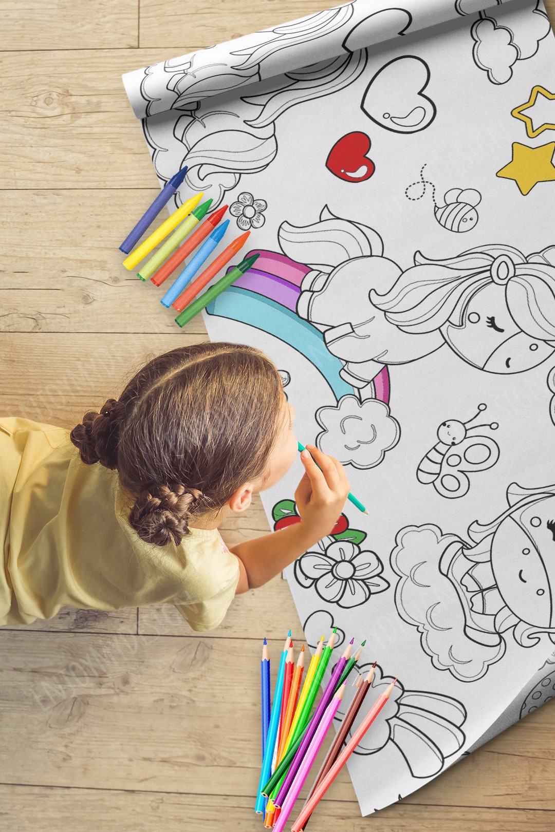 GIANT Coloring Poster for Kids or Table Cover | Kids Coloring ...