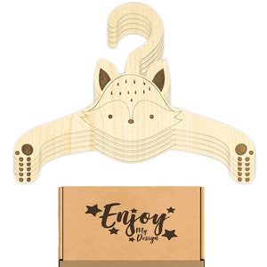 Wooden Baby Animal Hanger Wooden Kids Hangers Baby Shower | Etsy