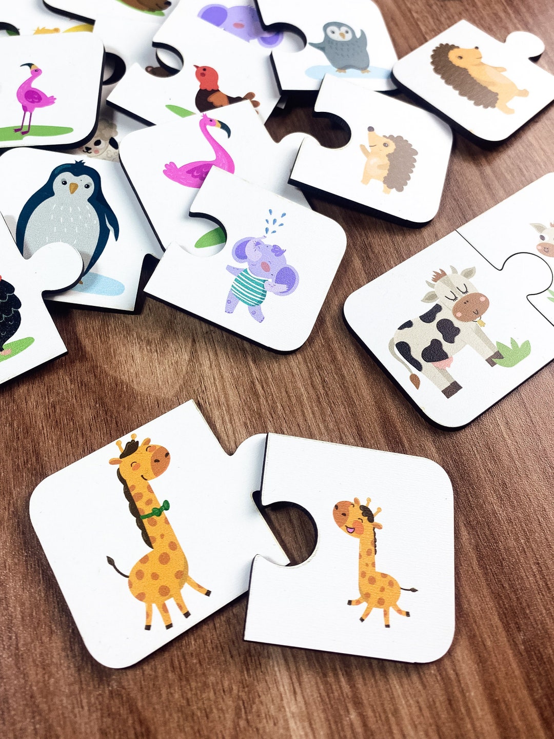 Who is My Parent? Puzzle 2 Piece Jigsaw - Montessori Educational ...