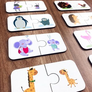 Who is My Parent? Puzzle 2 Piece Jigsaw - Montessori Educational ...