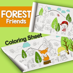 GIANT Coloring Poster for Kids or Table Cover | Kids Coloring ...