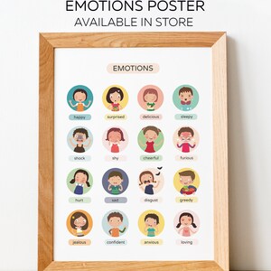 Set of 3 Calming Corner Feelings Chart Feelings Print Montessori ...