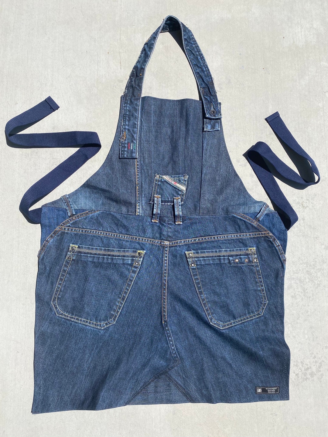 Denim Apron - Upcycled Diesel Jeans - Unisex - Etsy