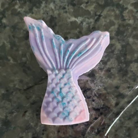 Mermaid Tail Shea Butter Soap-ocean-beach-kids Soap-homemade - Etsy