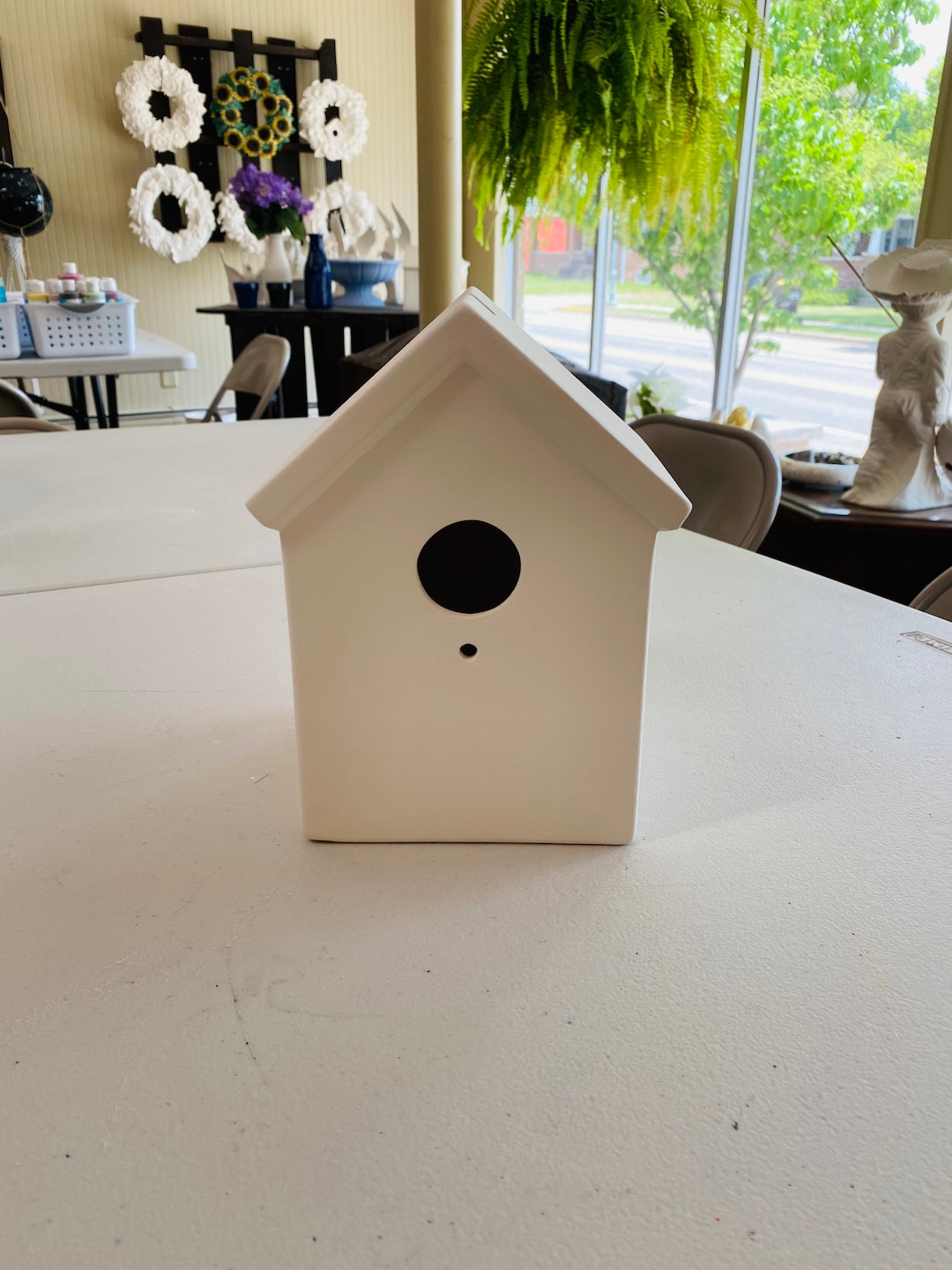 Ceramic Bisque Birdhouse, Yard Decorations, Garden Decorations - Etsy