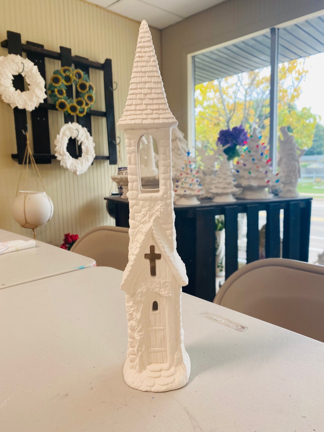 Ceramic Church 14” - Etsy