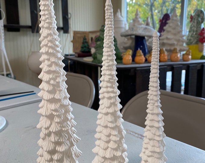 3 Skinny Ceramic Trees - Etsy
