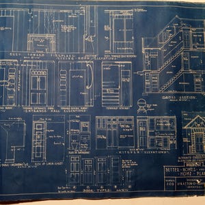 Vintage 1937 Better Homes Bildcost Plan Book Blueprints 702 Stratton ...